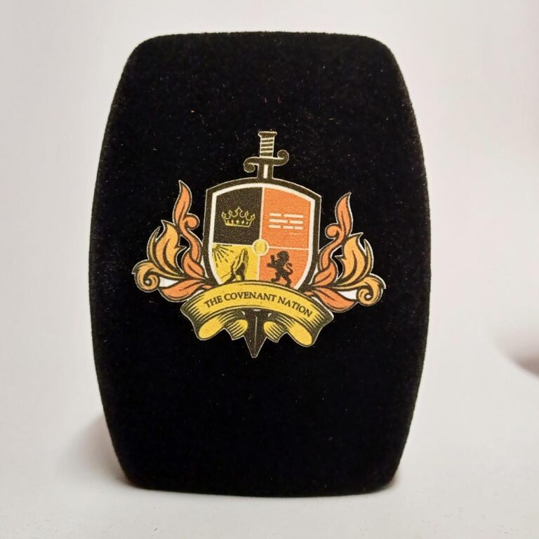 Custom printed microphone windshield to UK - for The Covenant Nation ...