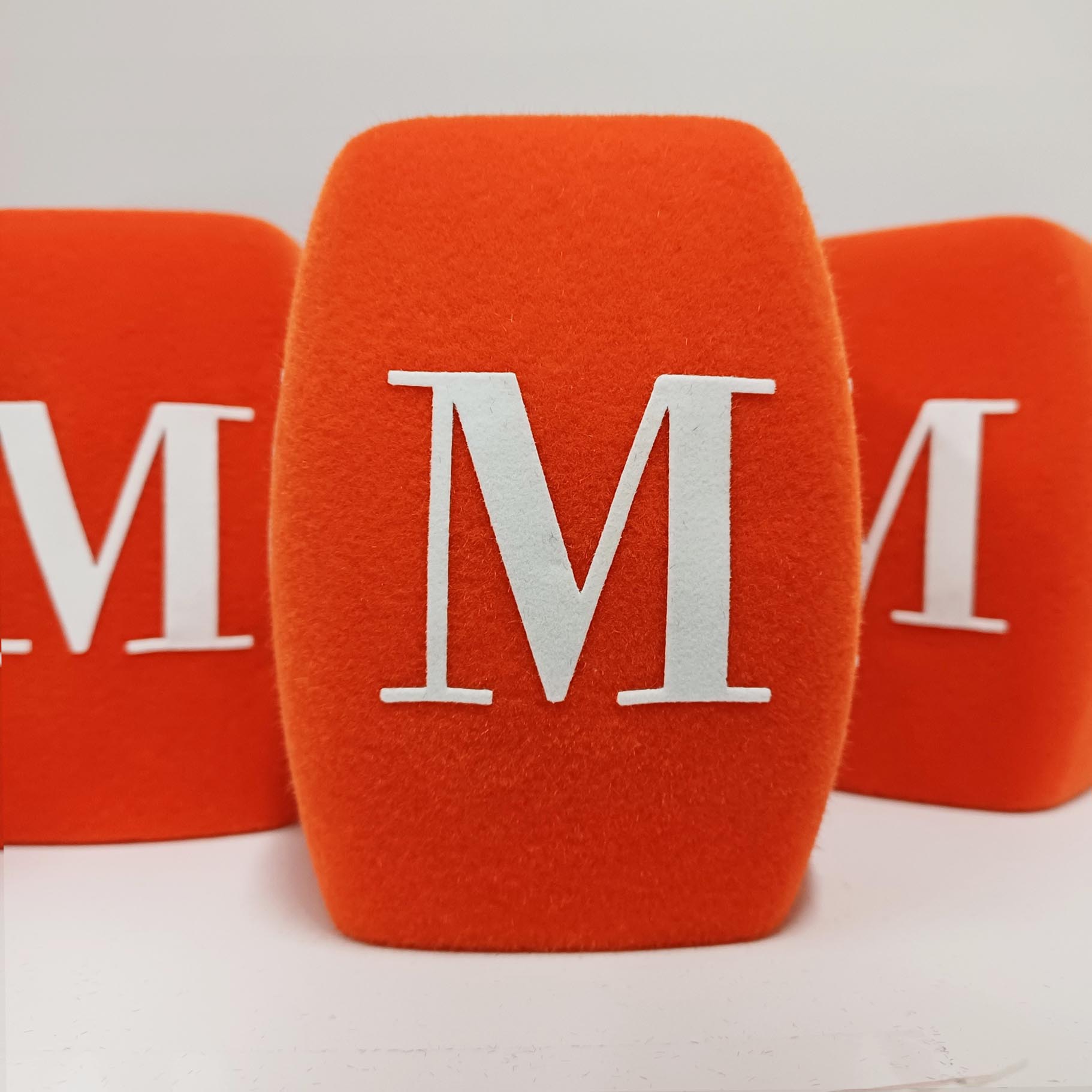 Custom printed microphone windshield to UK - for "M"