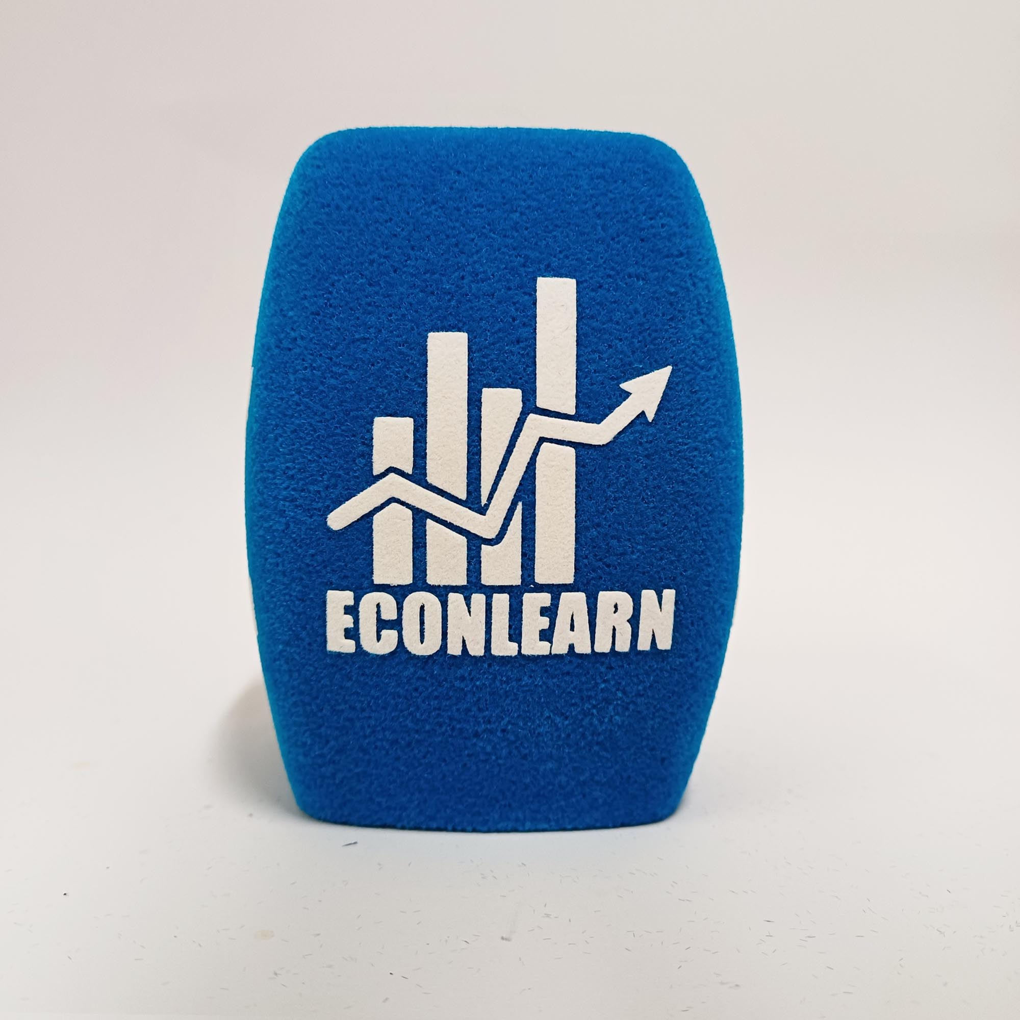 Custom printed microphone windshield cover to UK - for EconLearn