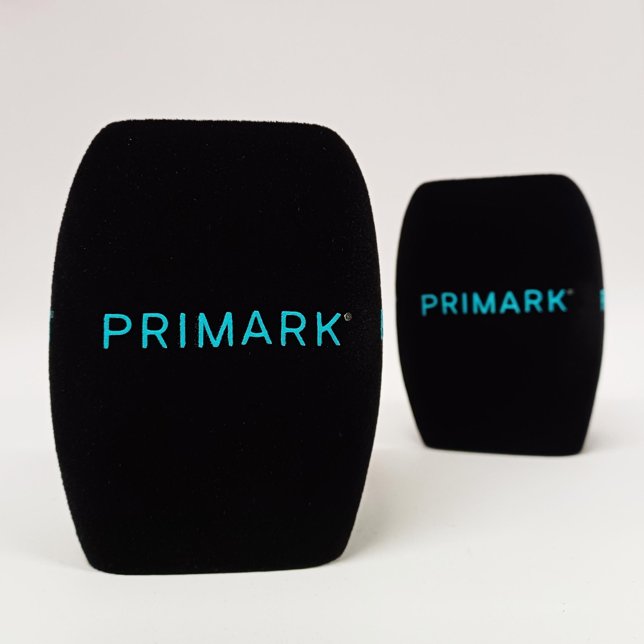 Custom printed microphone windshield cover to UK - for Primark