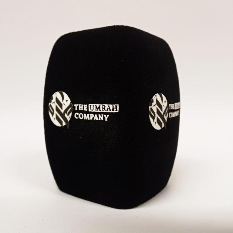Custom printed microphone windshield cover to UK - for The Umrah Company