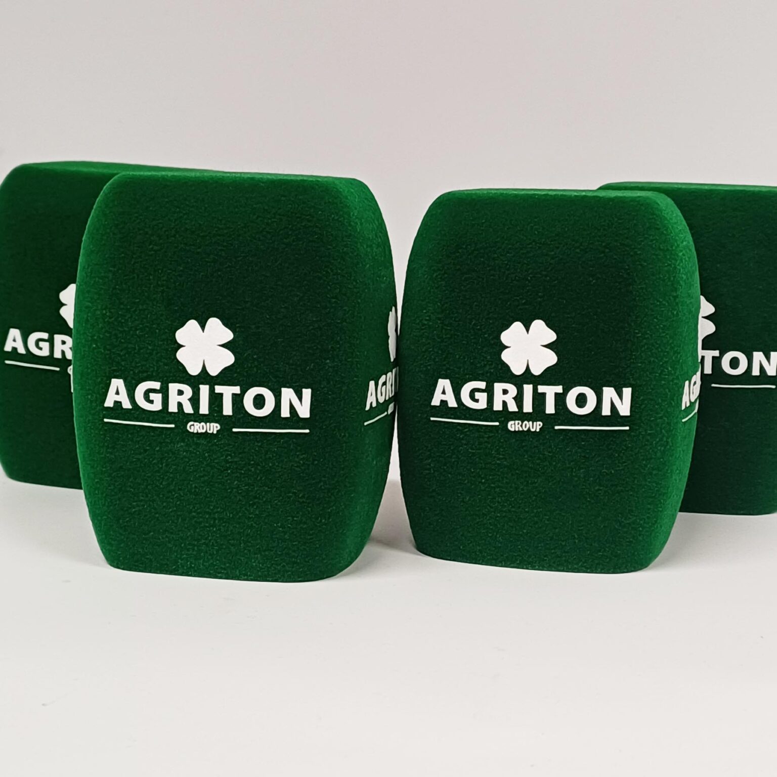 Custom printed microphone windshield foam to UK - for Agriton