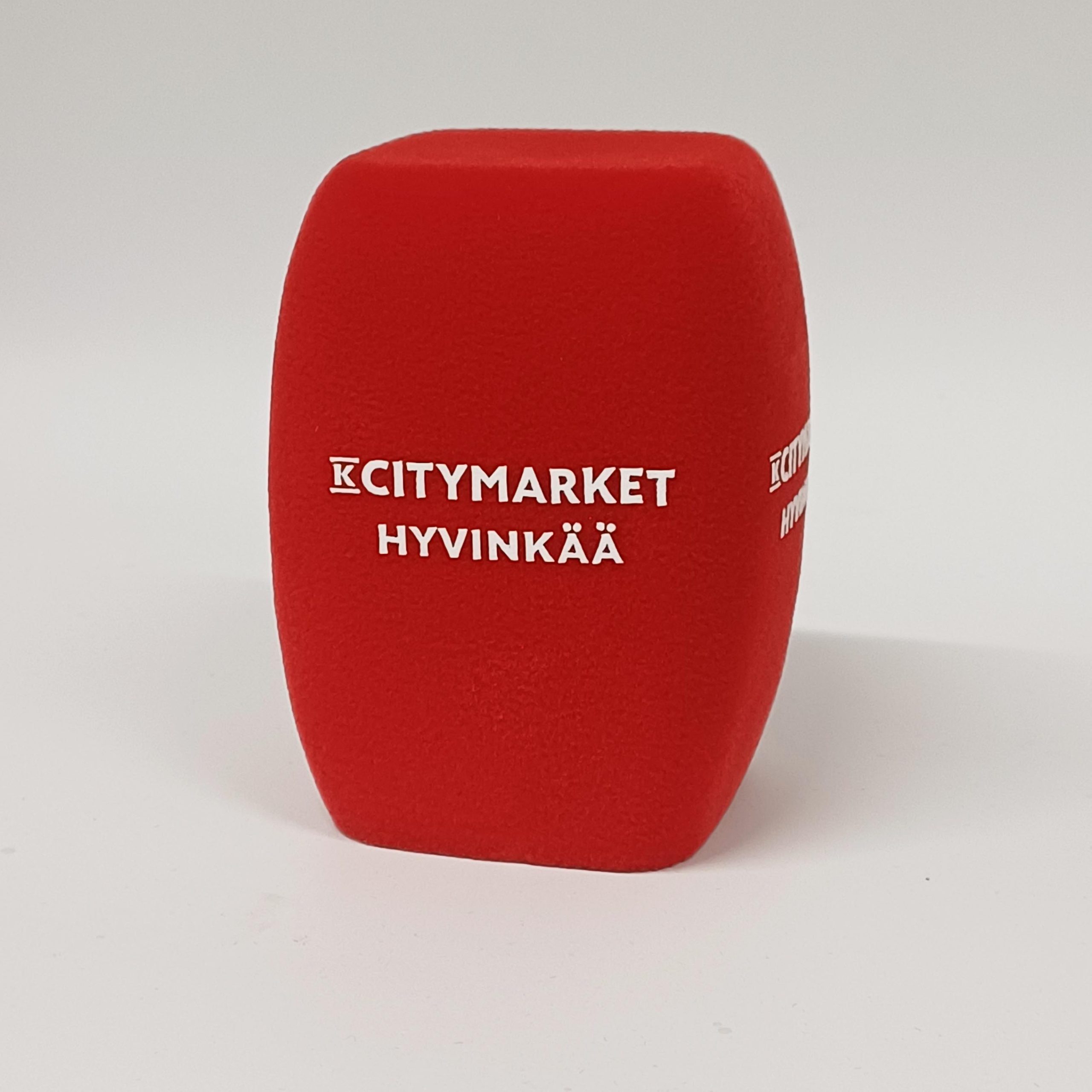 Custom printed microphone windshield to FI - for Citymarket Hyvinkää