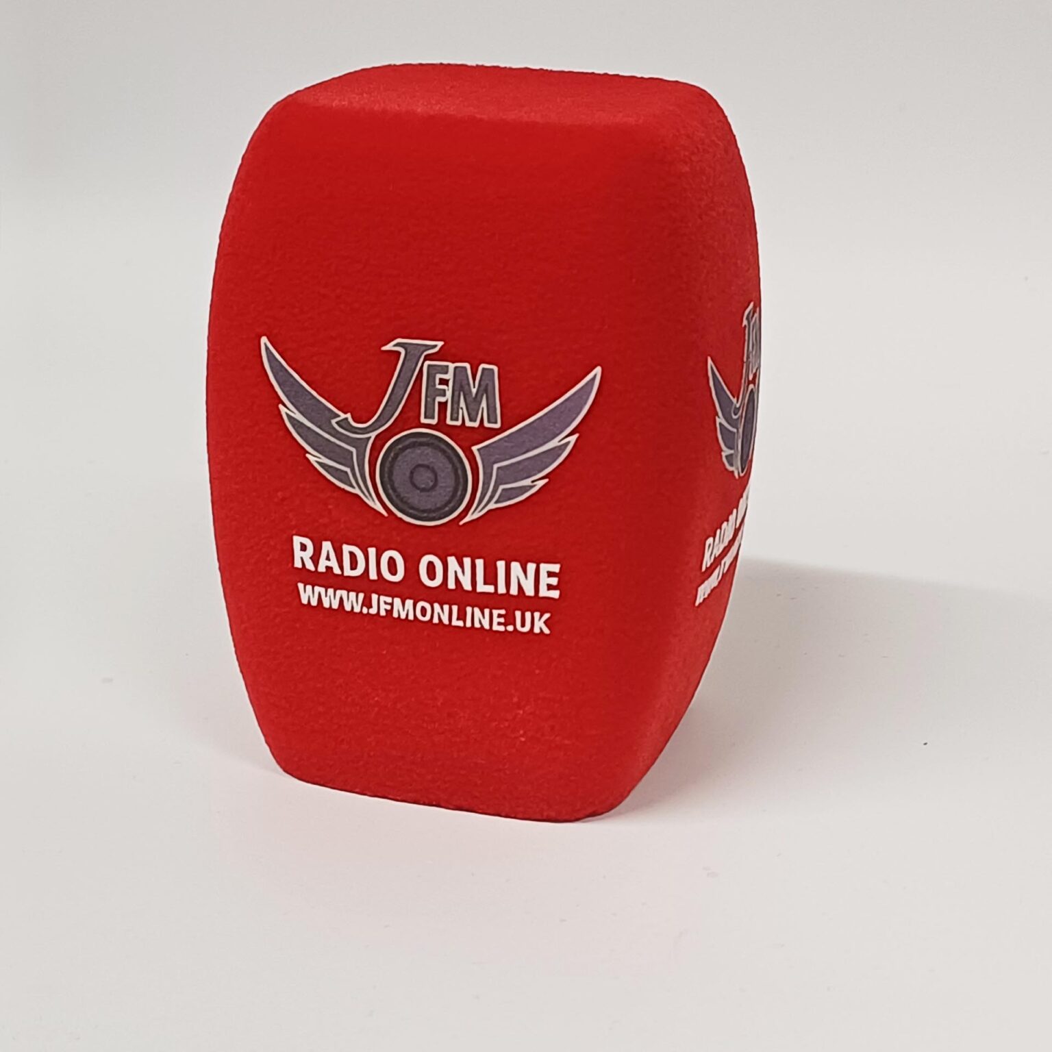 Custom printed microphone windshield to UK - for JFM Radio
