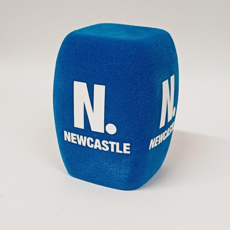 Custom printed microphone windshield foam to SK - for Newcastle
