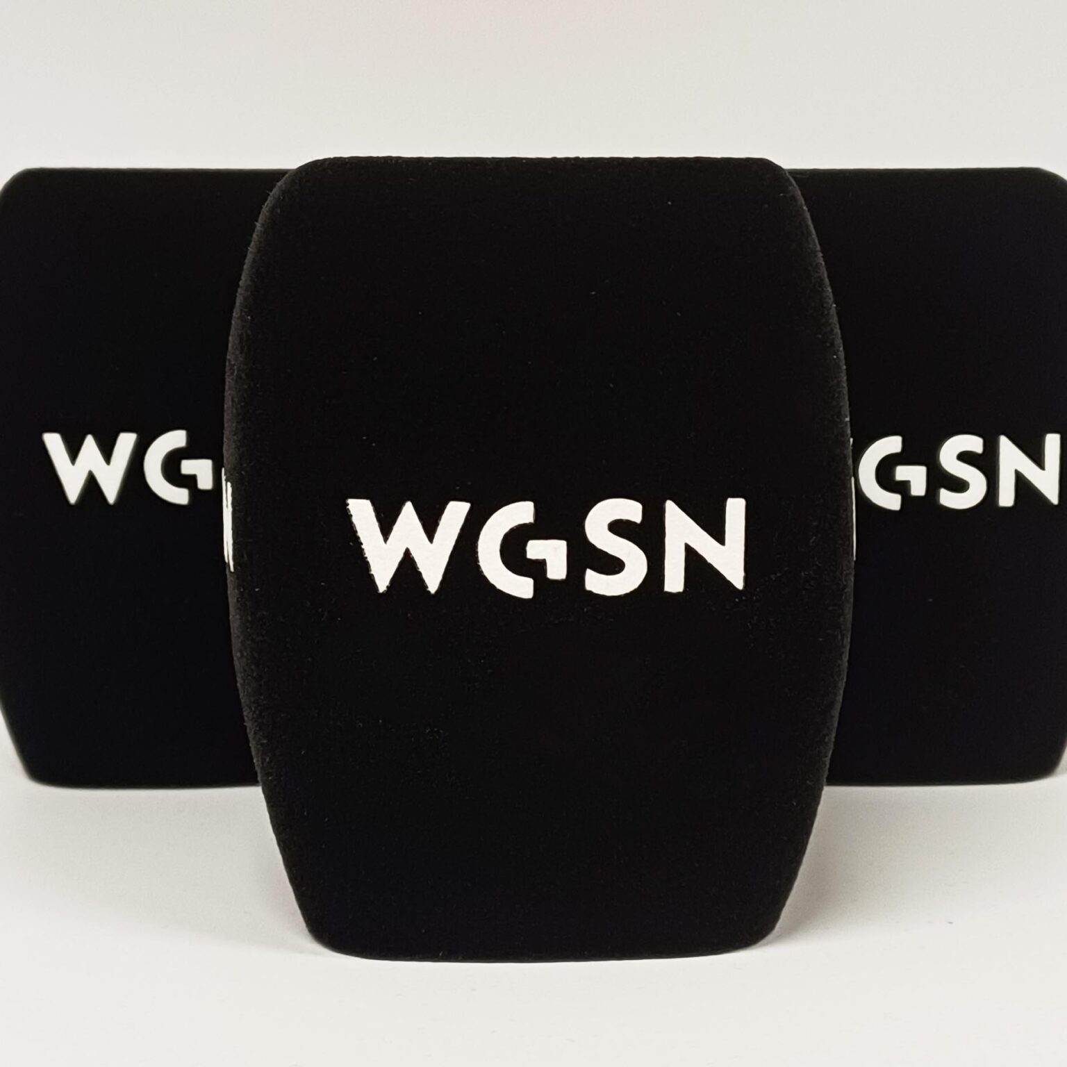 Custom printed microphone windshield to UK - for WGSN