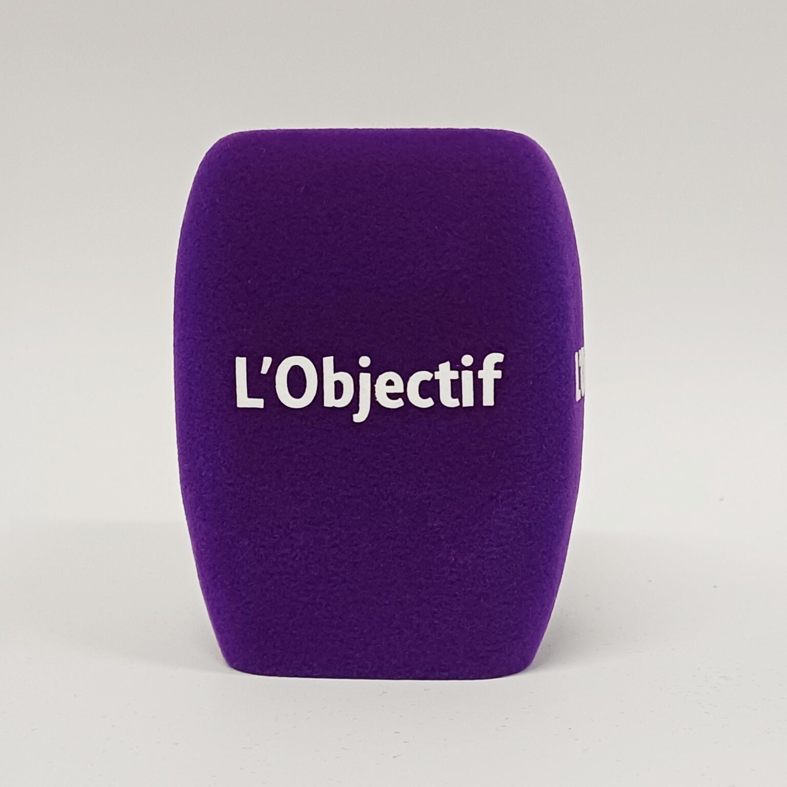 Custom printed microphone windshield foam to FR - for L’Objectif