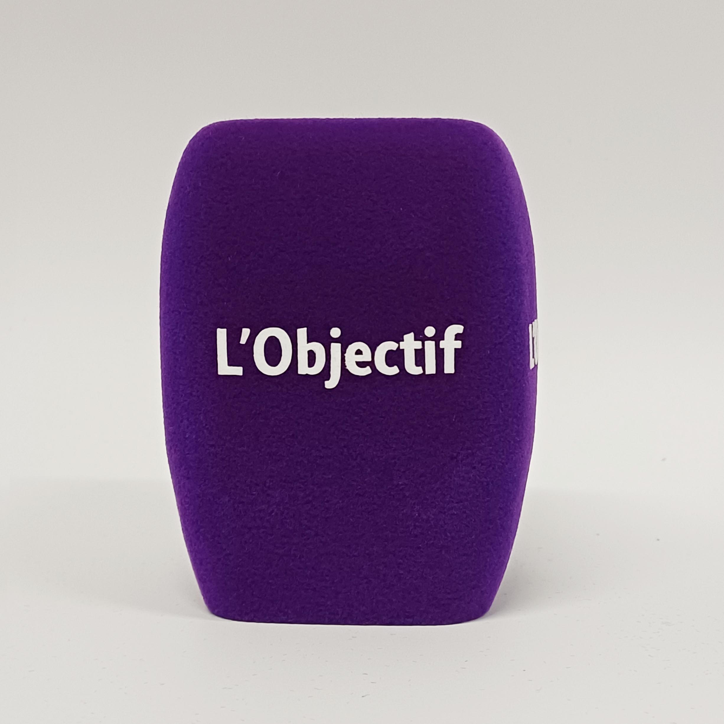 Custom printed microphone windshield foam to FR - for L’Objectif